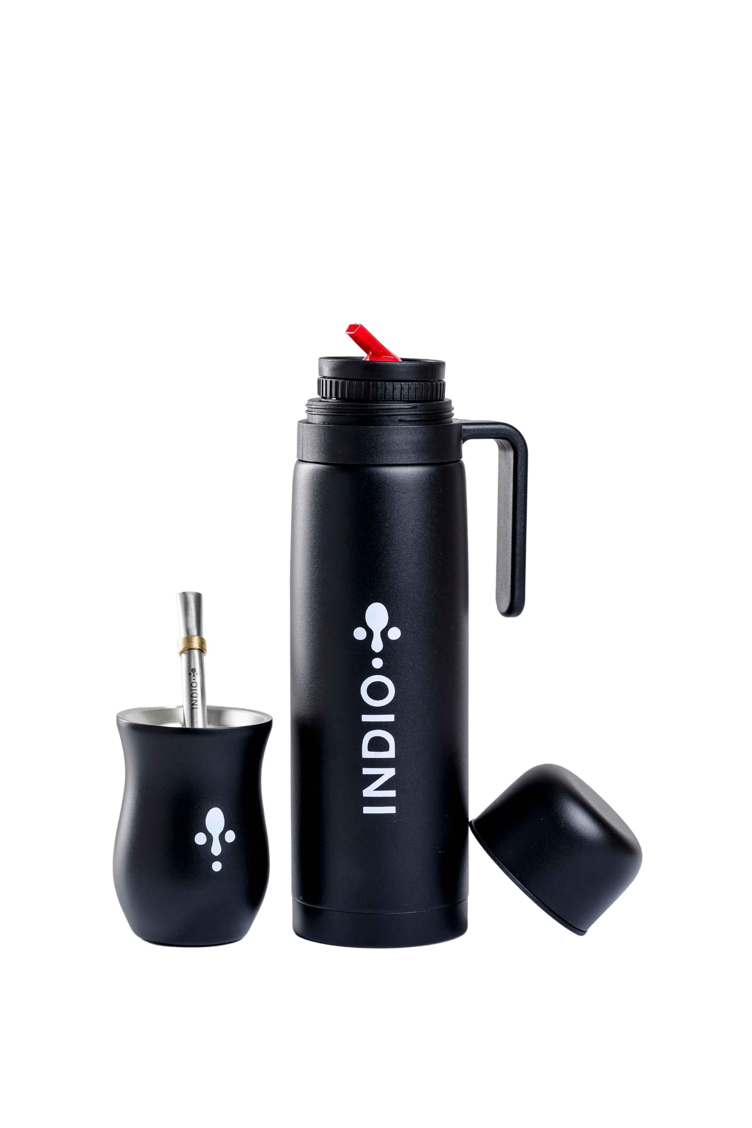 SET INVIERNO KIT DE MATE AC. INOX 304 (TERMO, GUAMPA, BOMBILLA ...